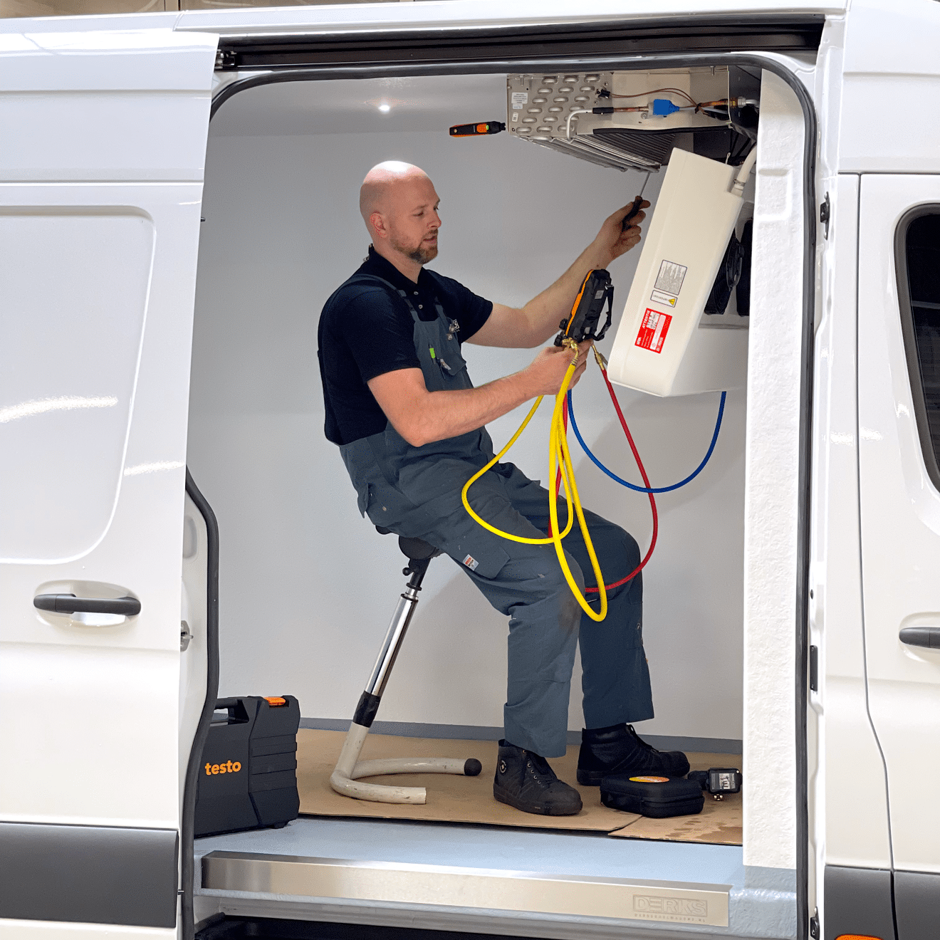 Ford Transit Custom cooling van. Therefore Derks